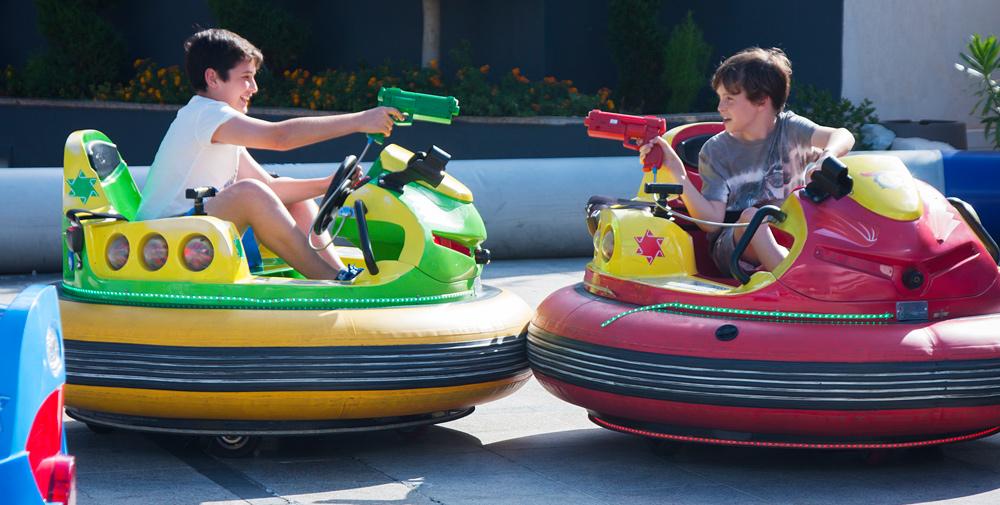 LaserMaxx Kids Party Pack - Bumping Cars, Play Area & Angry Birds Game